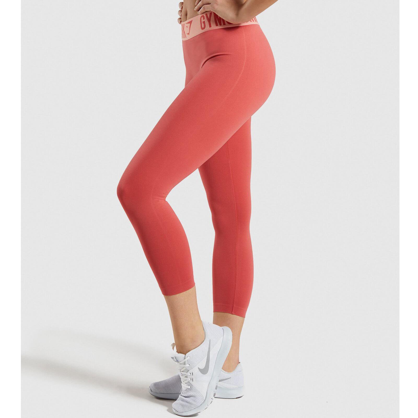 Gym Shark Fit Cropped Leggings Orange