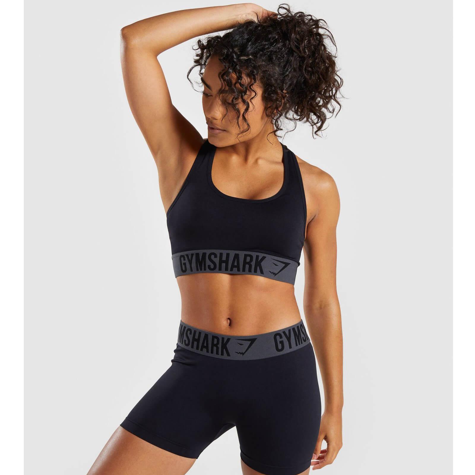 Gym Shark Fit Sports Bra Black