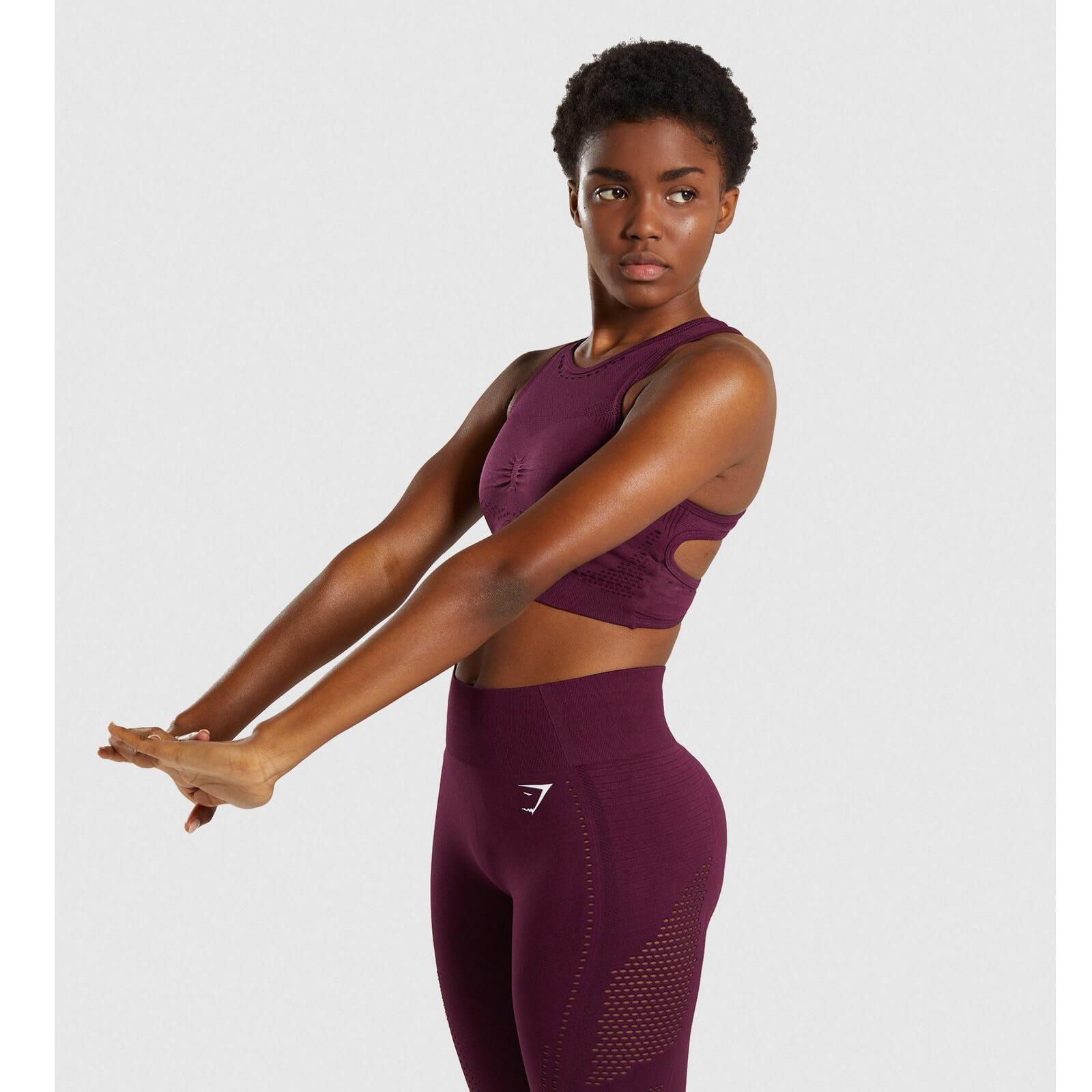 Gym Shark Flawless Knit Sports Bra Ruby