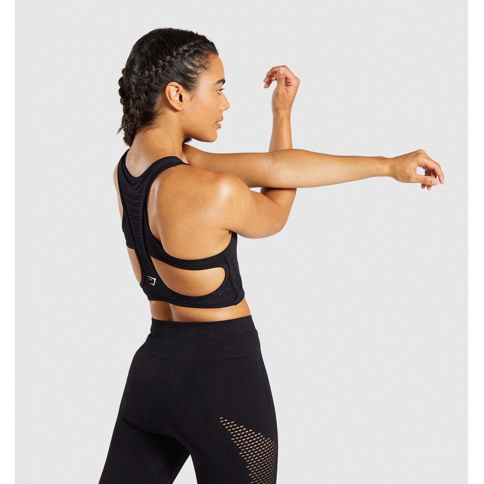 Gym Shark Flawless Knit Sports Bra Black