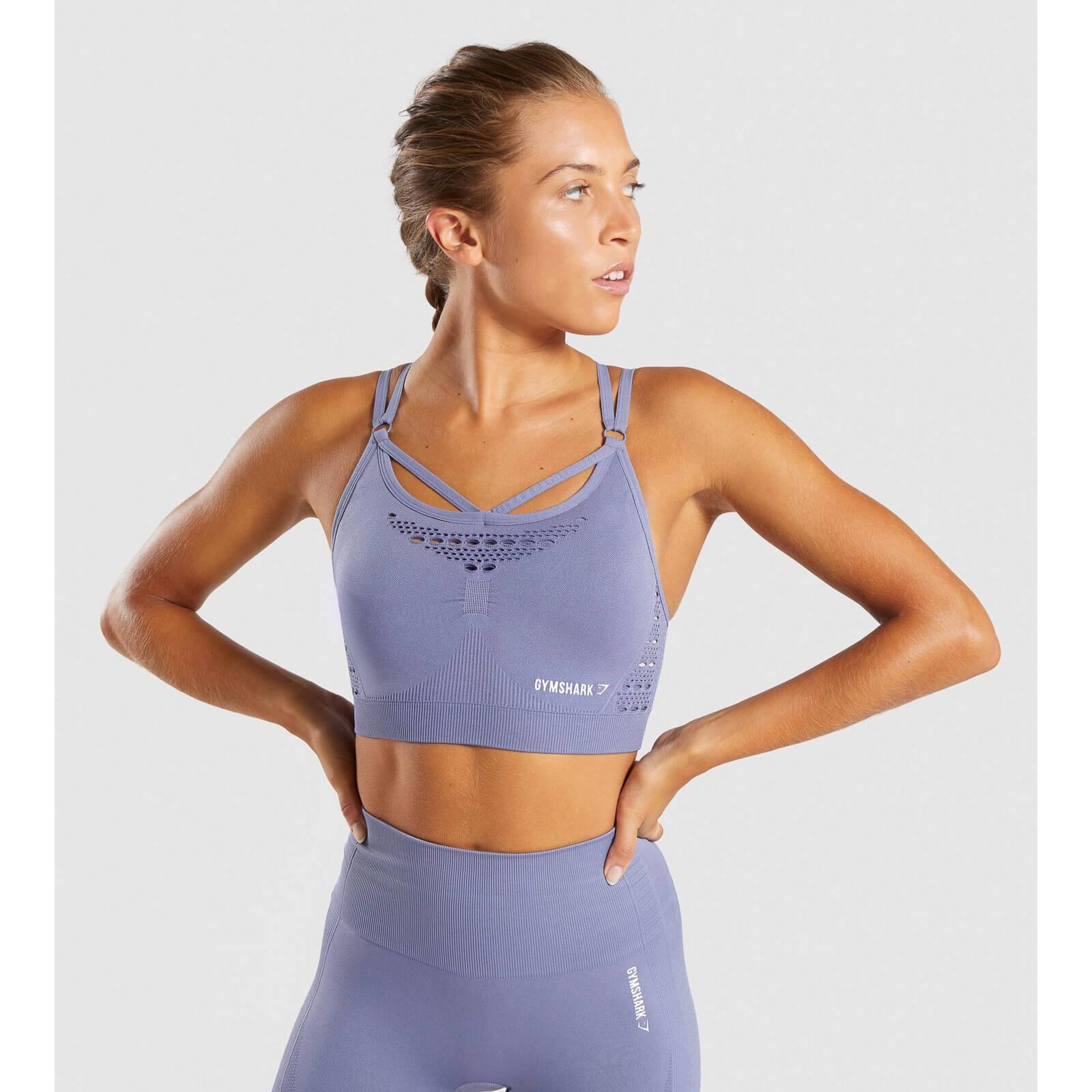 Gym Shark Energy+Seamless Sports Bra Steel Blue