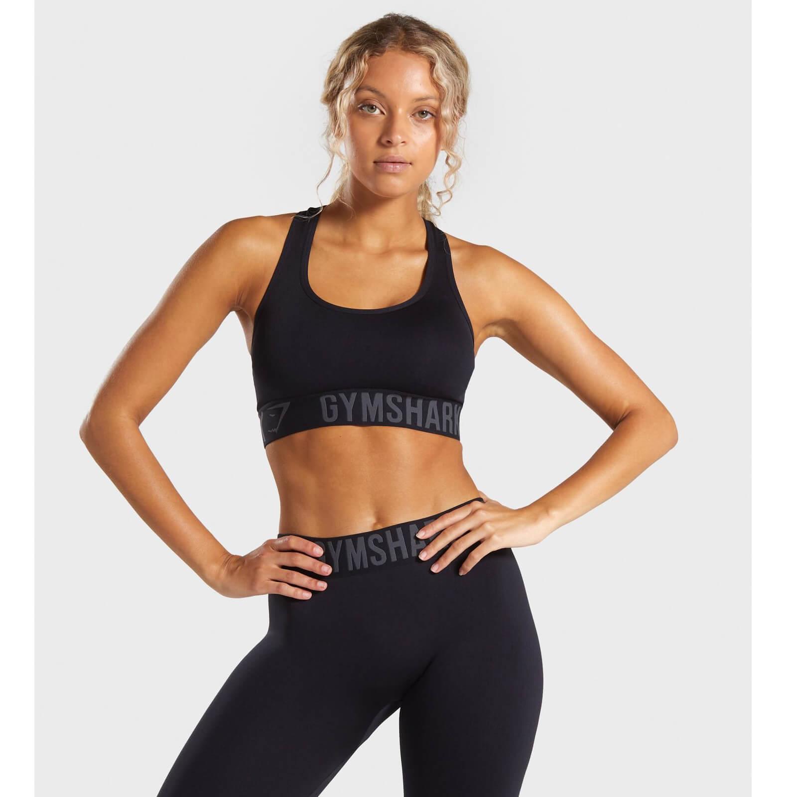 Gym Shark Fit Sports Bra Black/Black