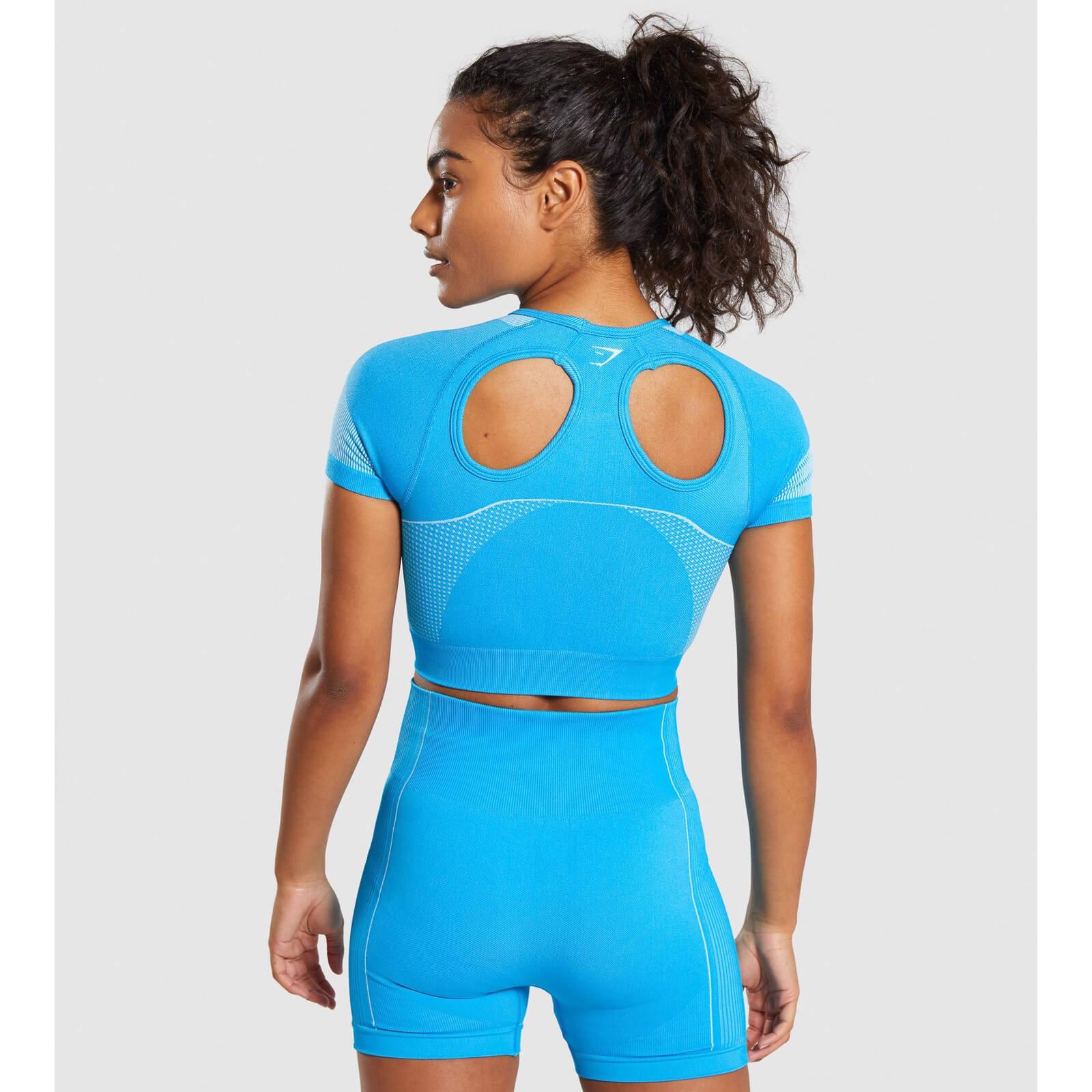 Gym Shark Ultra Seamless Crop Top Blue
