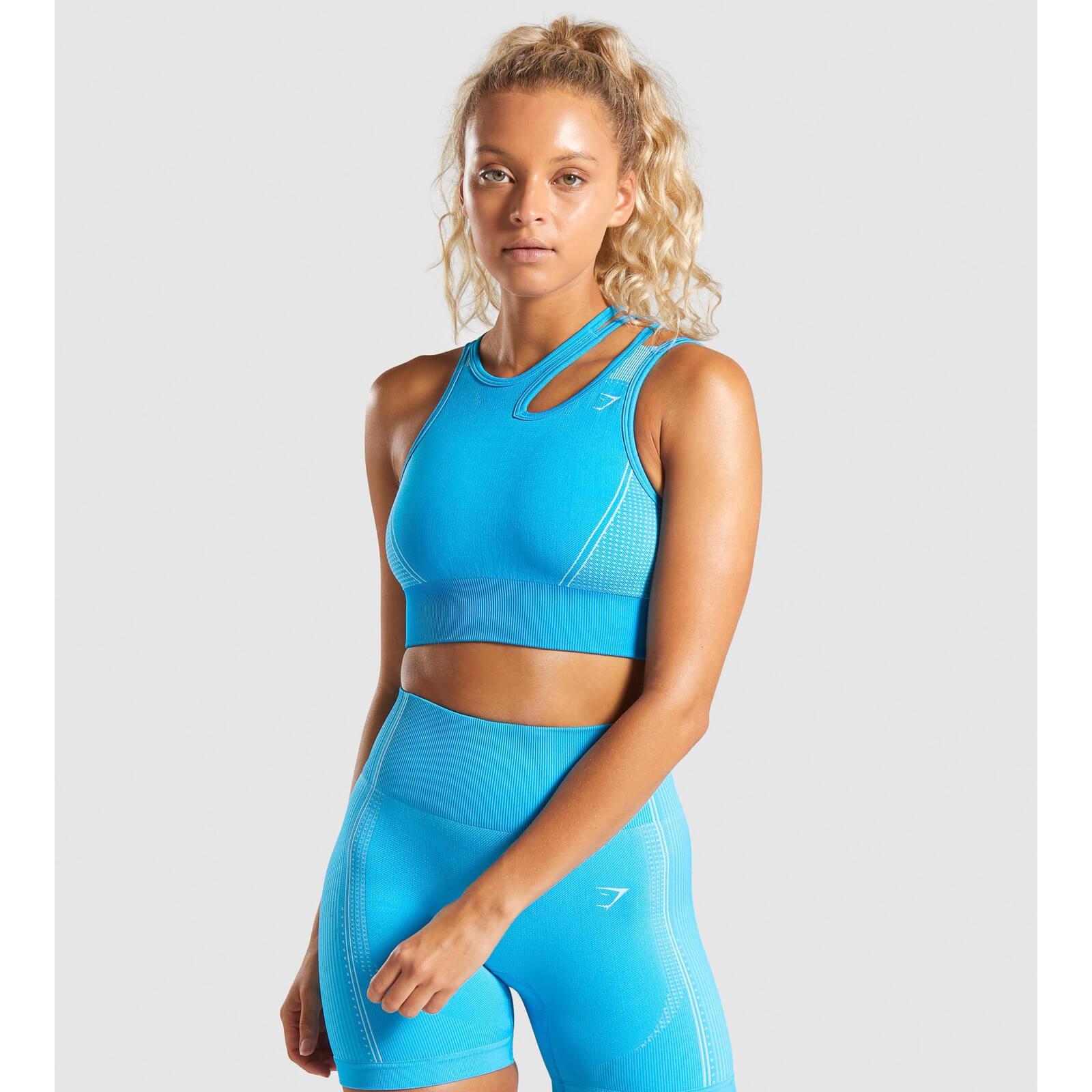Gym Shark Ultra Seamless Sports Bra Blue