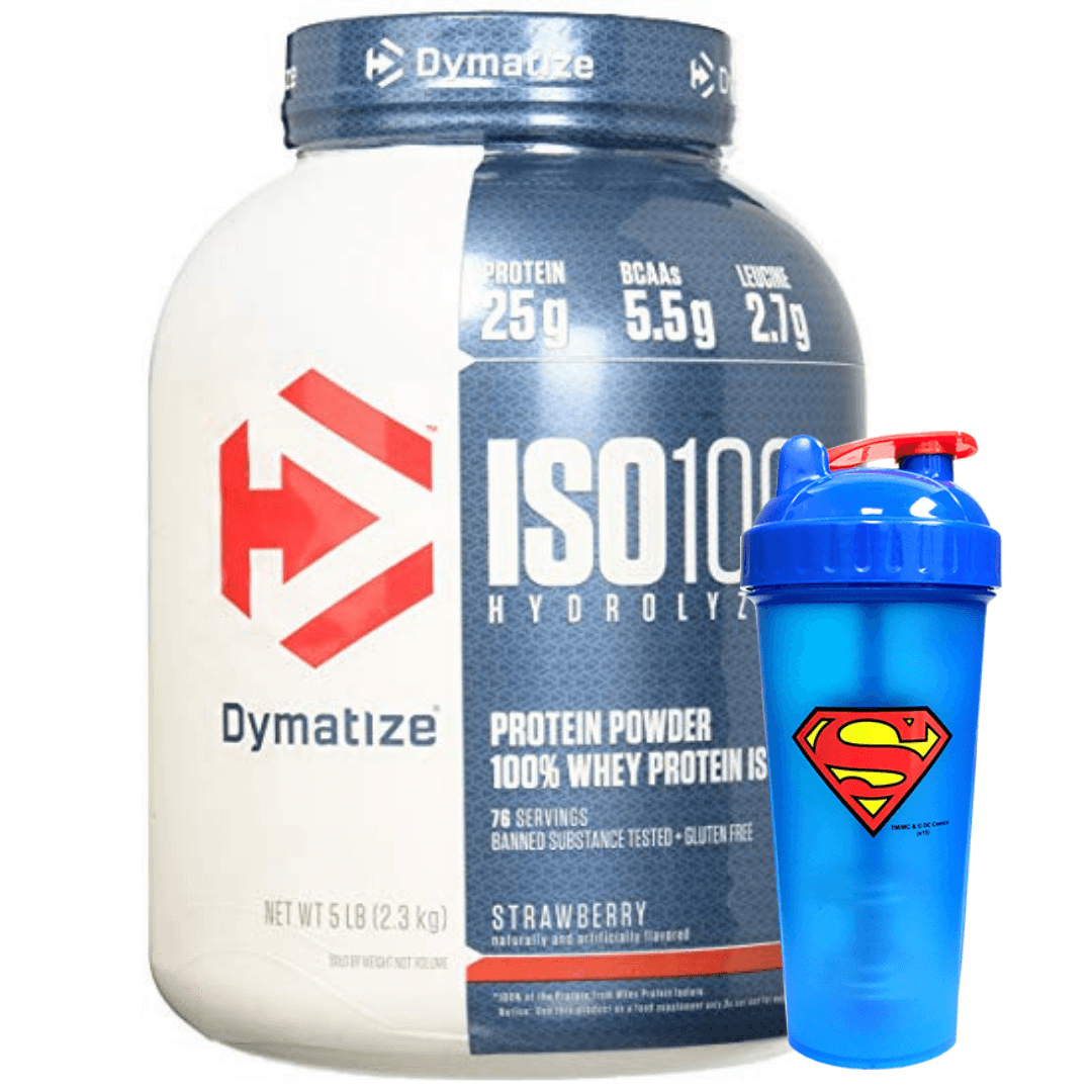 Dymatize Nutrition ISO-100 Hydrolyzed + Hero Shaker