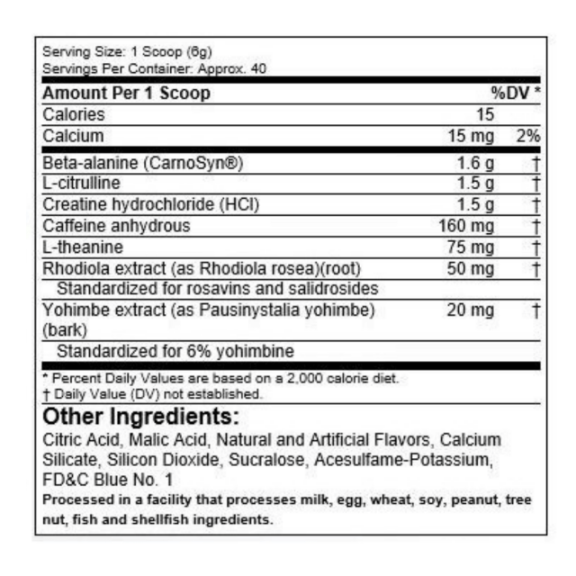 MuscleTech NeuroCore Pre Workout