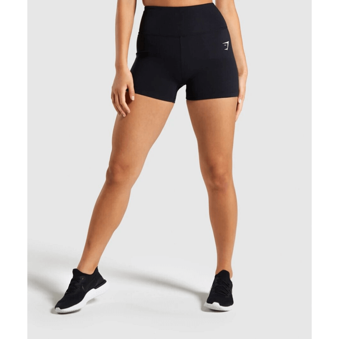 Gym Shark Dreamy High Waisted Shorts Black