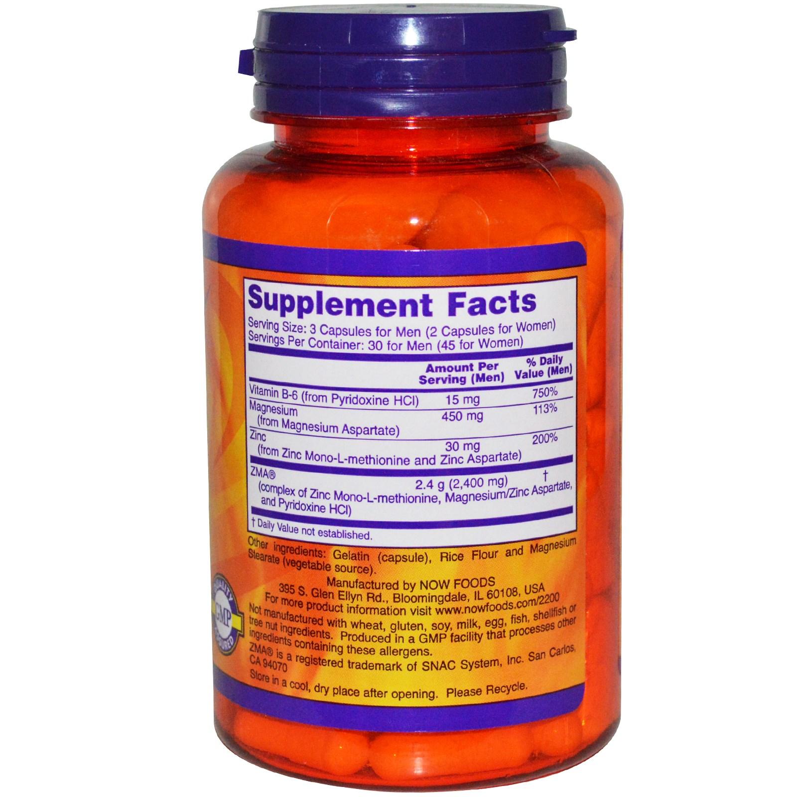 NOW Foods ZMA 90 caps