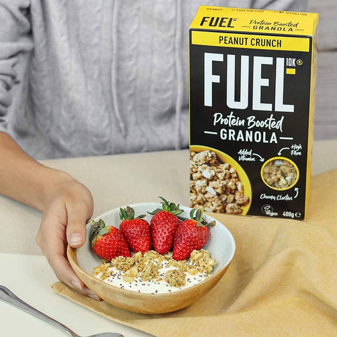 FUEL 10K Protein Boosted Chunky Granola 400g גרנולה עשירה בחלבון