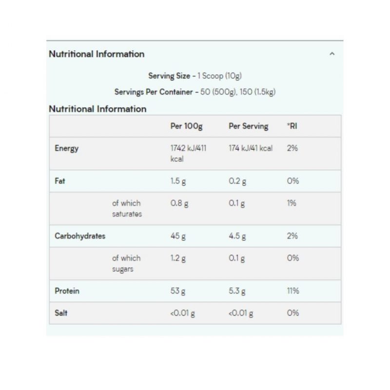 MyProtein Vitafiber Powder 500G