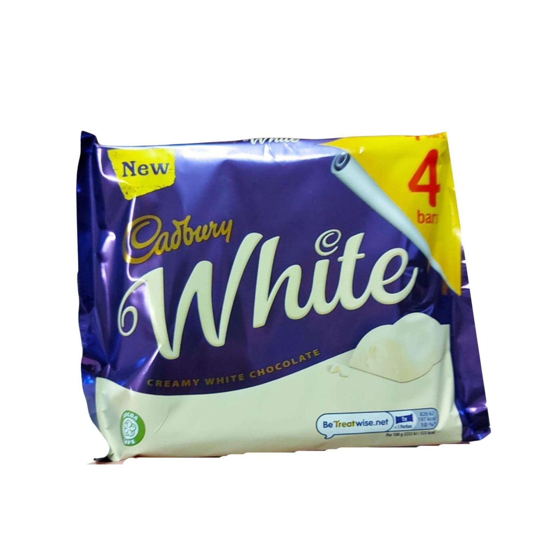 Cadbury Creamy White Chocolate Bars 4x37g