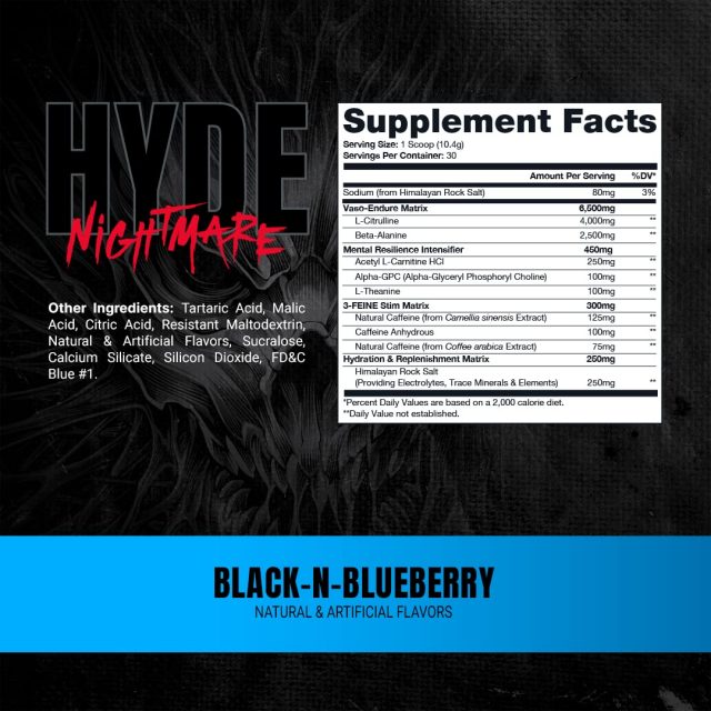 Pro Supps Hyde Nightmare Pre Workout 306g