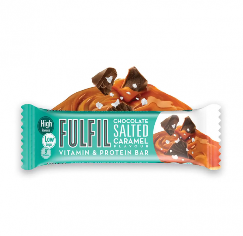 Fulfil Chocolate Salted Caramel Protein Bar Snack, 15 x 55g