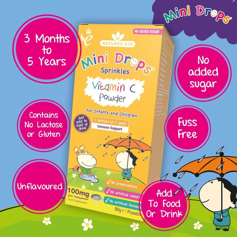 Natures Aid Mini Drops Sprinkles Vitamin C for Infants & Children ...