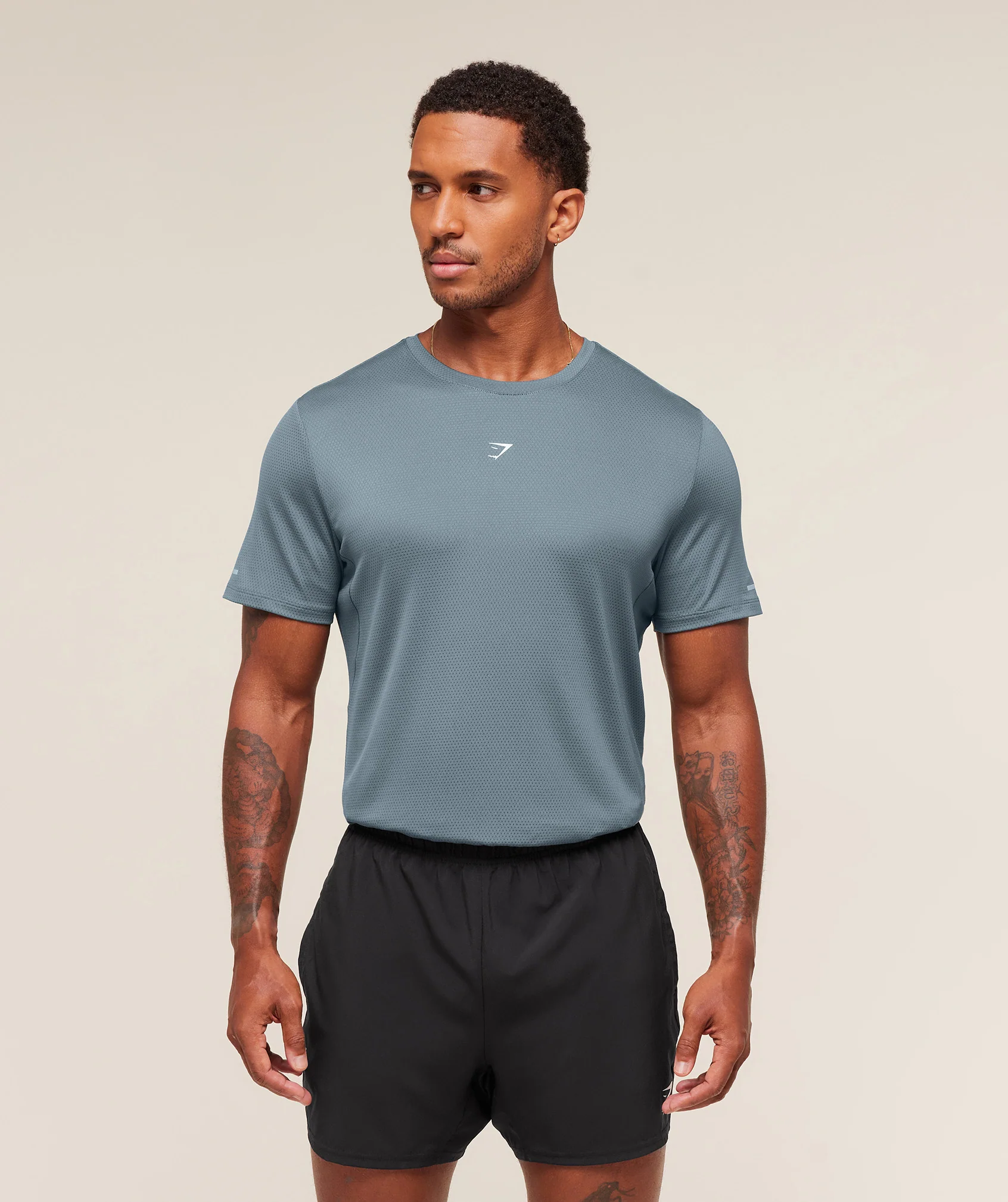 Gymshark Running T-Shirt Iron Blue
